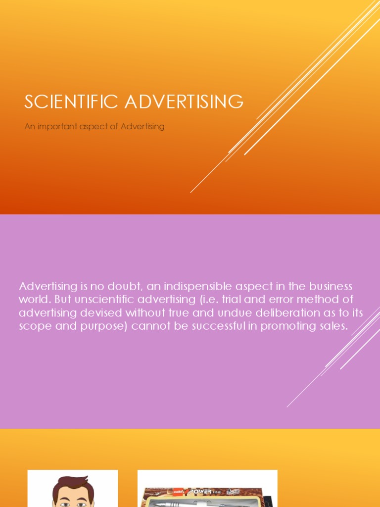 Scientific Advertising | PDF | Advertising | Scientific Method