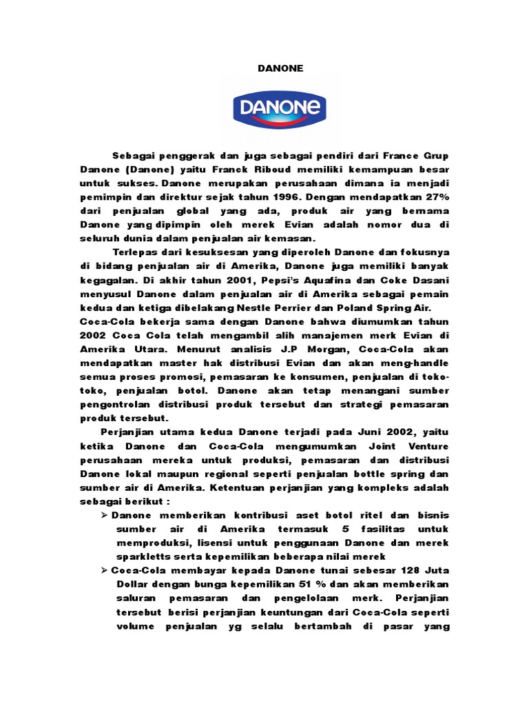 Kasus Danone | PDF