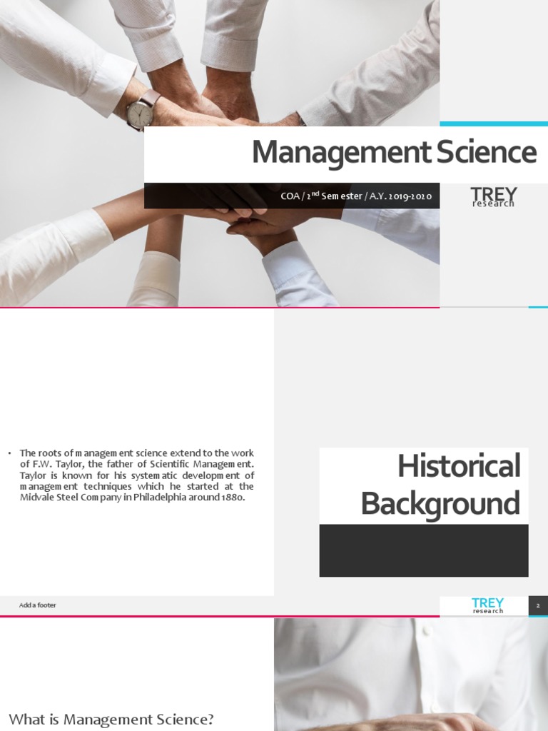 Management Science Lecture | PDF | Mathematical Model | Science