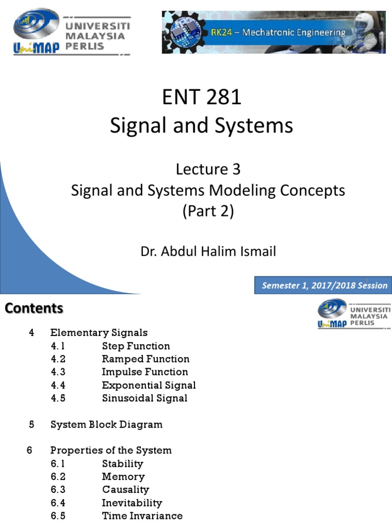 Signal and Systems Modeling Concepts | PDF | Control Theory | Sine