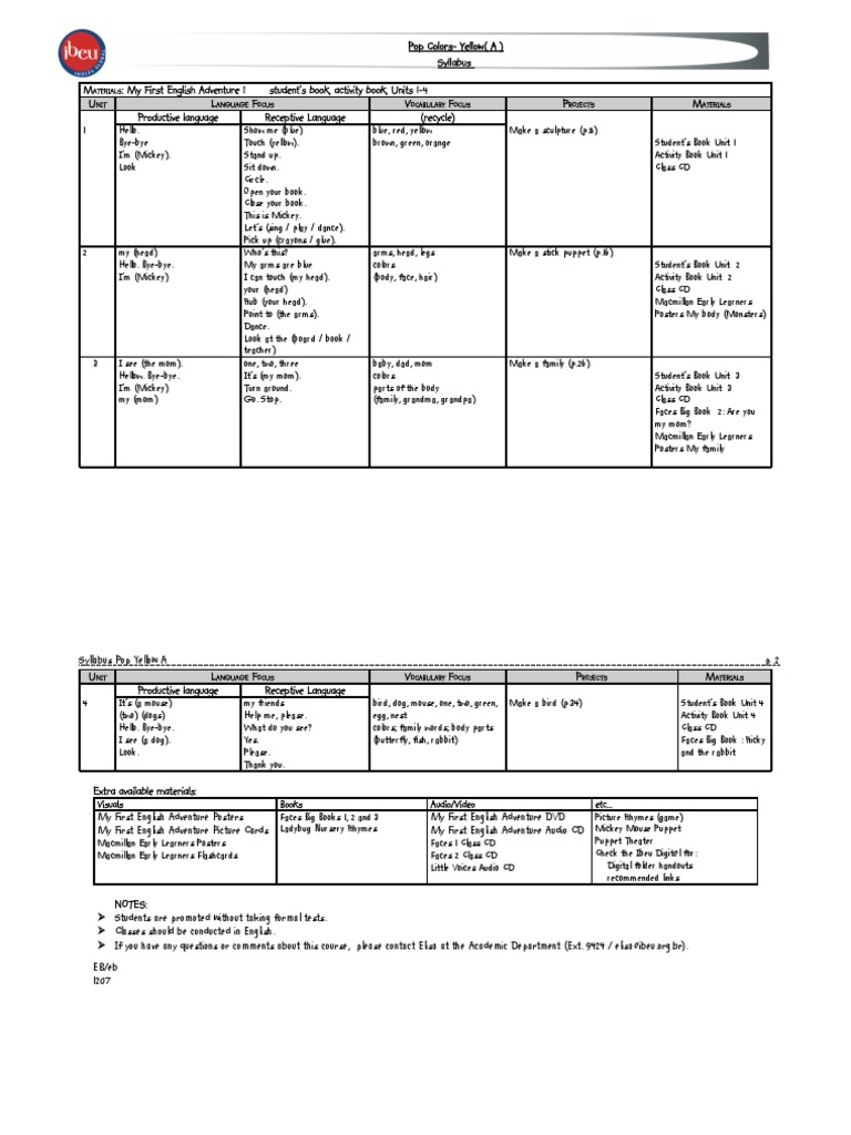 My First English Adventure 1 Students Book Activity | PDF