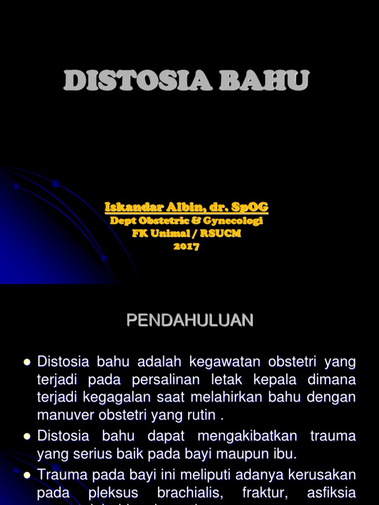 Distosia | PDF