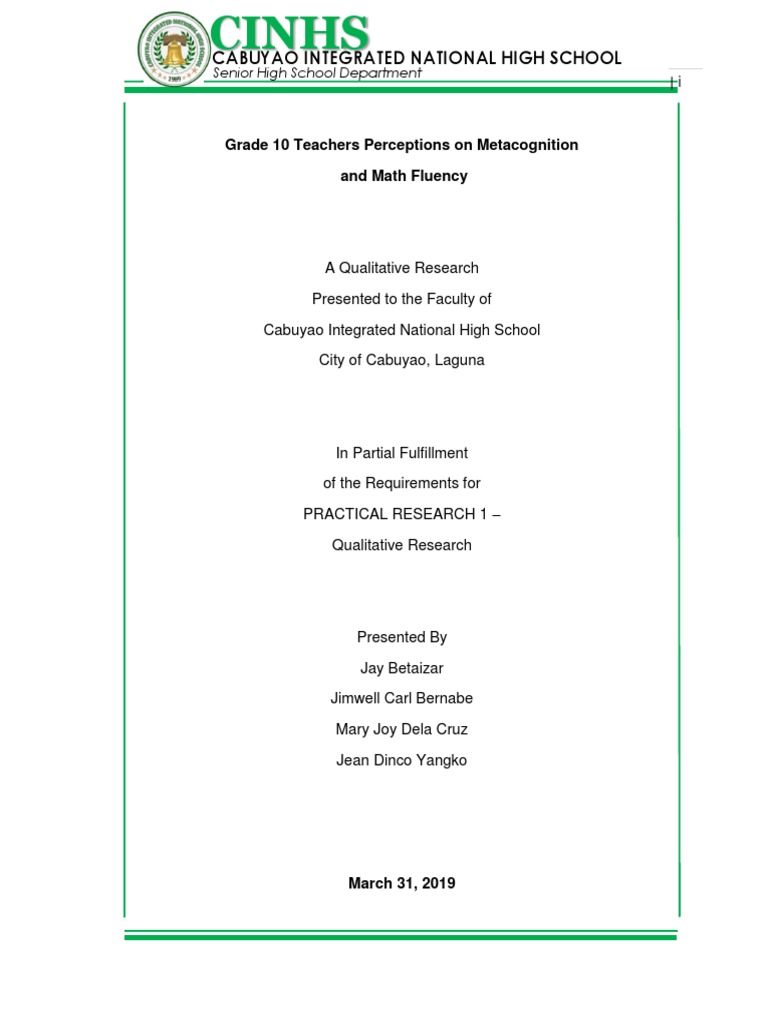 3is Preliminary Pages TEMPLATE | PDF | Psychological Concepts | Cognition