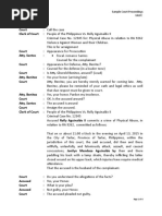 Script: Pre-Trial and Arraignment | PDF | Prosecutor | Arraignment