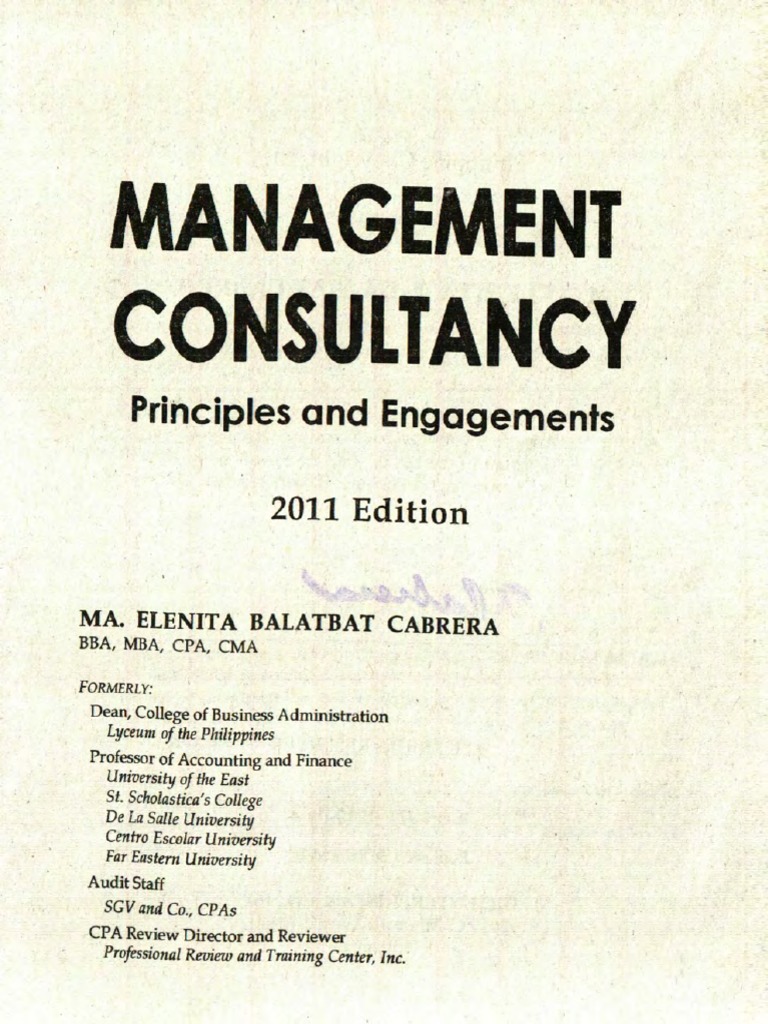Management Consultancy by Cabrera | PDF