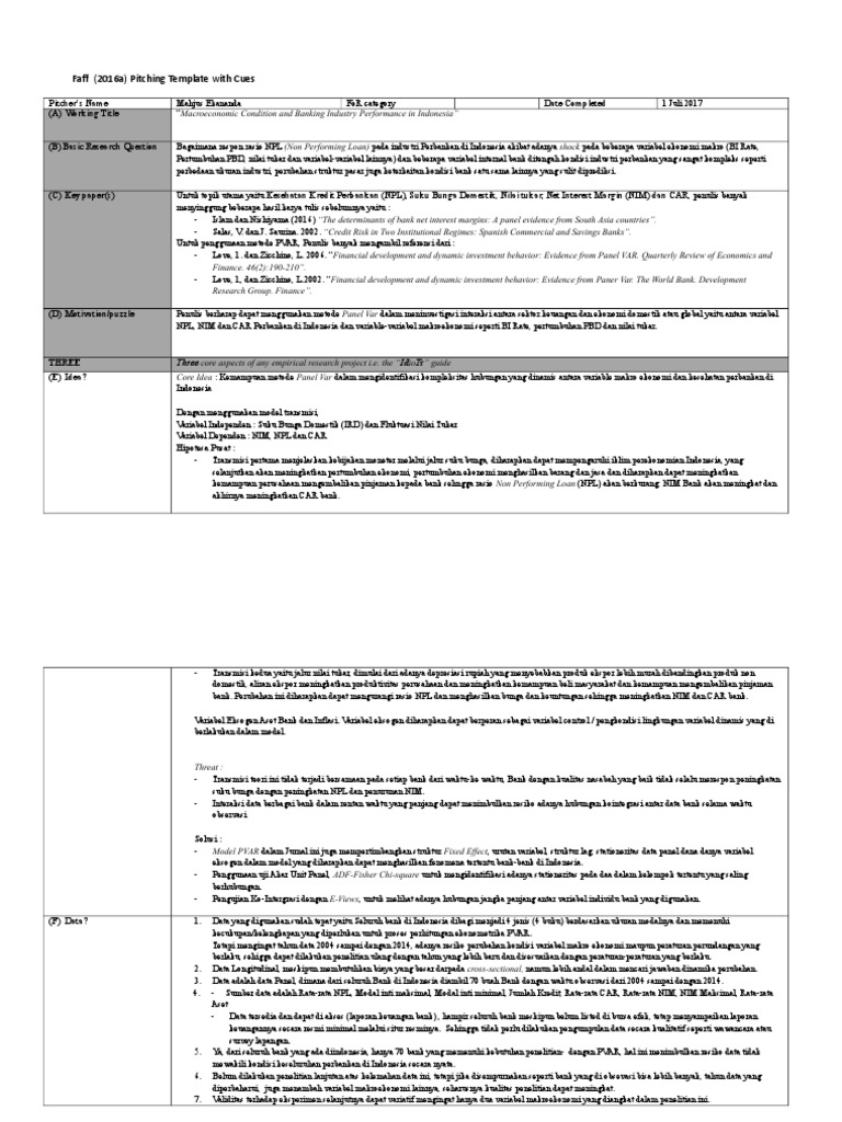 TUGAS 2 Pitching Template | PDF