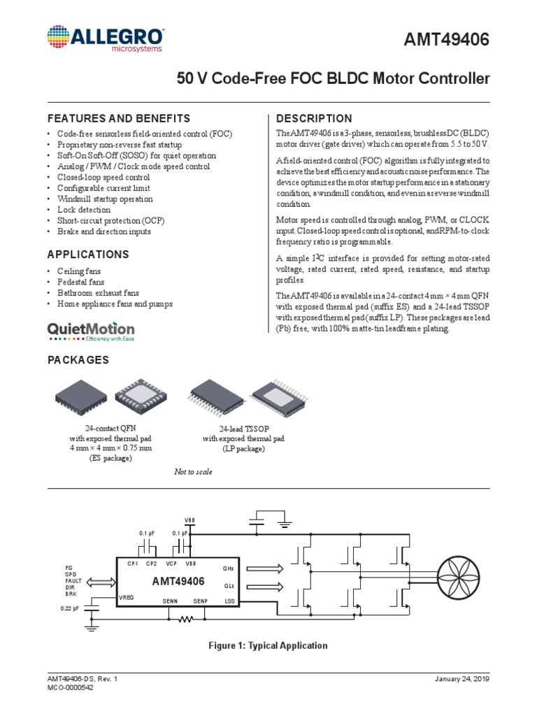 AMT49406 Datasheet | PDF | Electronic Circuits | Electric Motor