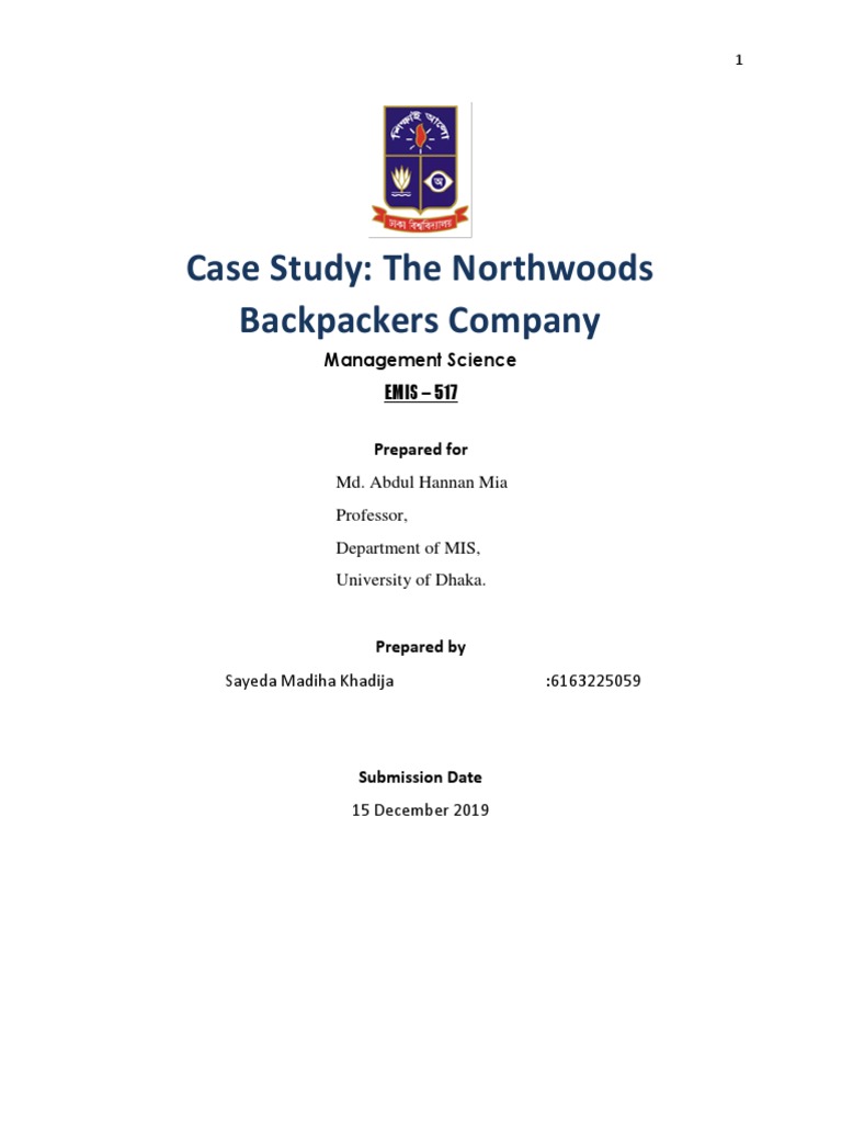 Case Study The Northwoods Backpackers Co | PDF | Call Centre | Employment
