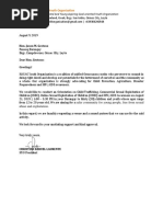 Authorization Letter To Encash Check | PDF | Finance (General)