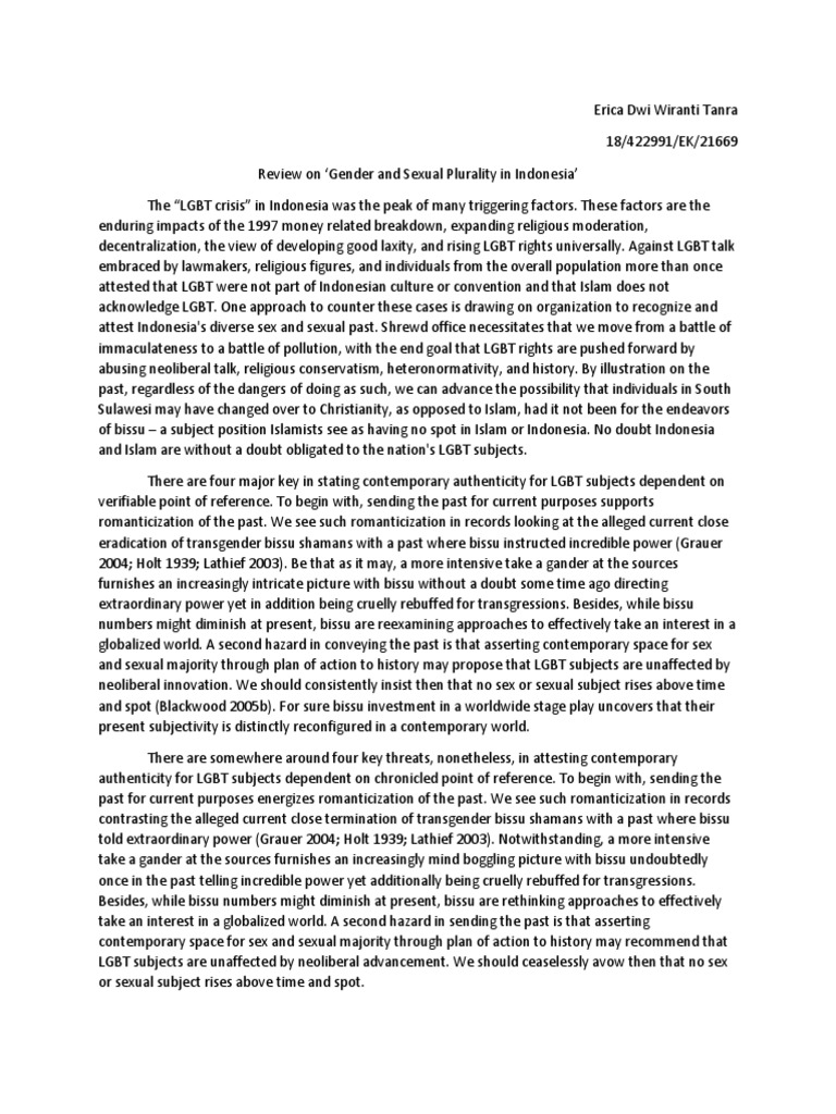 LGBT Essay | PDF | Lgbt | LGBTQIA+ Studies