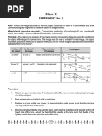 Class 10 Science PHYSICS PRACTICALS | PDF | Mirror | Refraction