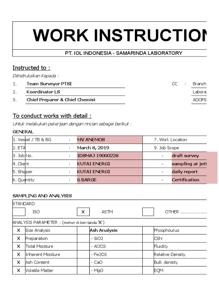 Wi Roa 19000228 - Mv. Anemos - Barges - Kutai Energi | PDF | Atoms ...