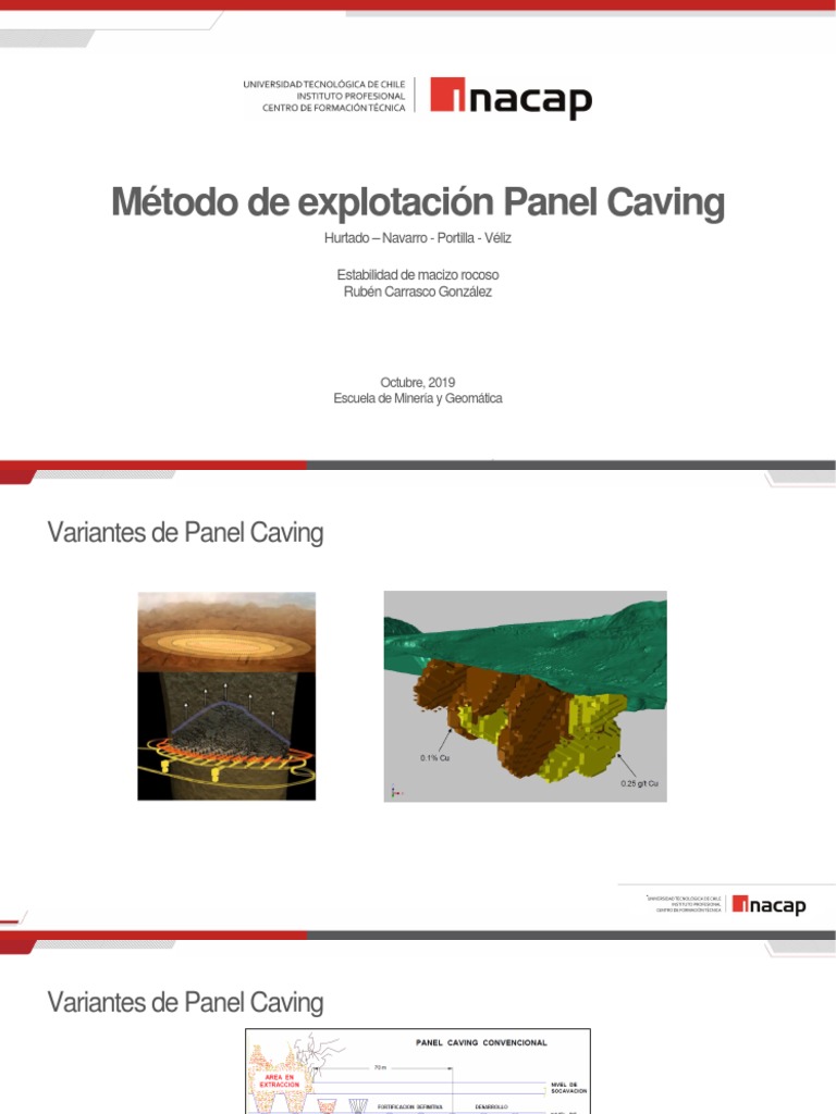 Introducción A Panel Caving | Descargar gratis PDF | Geología económica ...