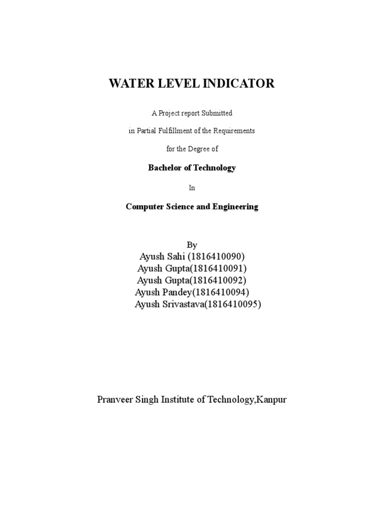 Water Level Indicator | PDF | Amplifier | Transistor