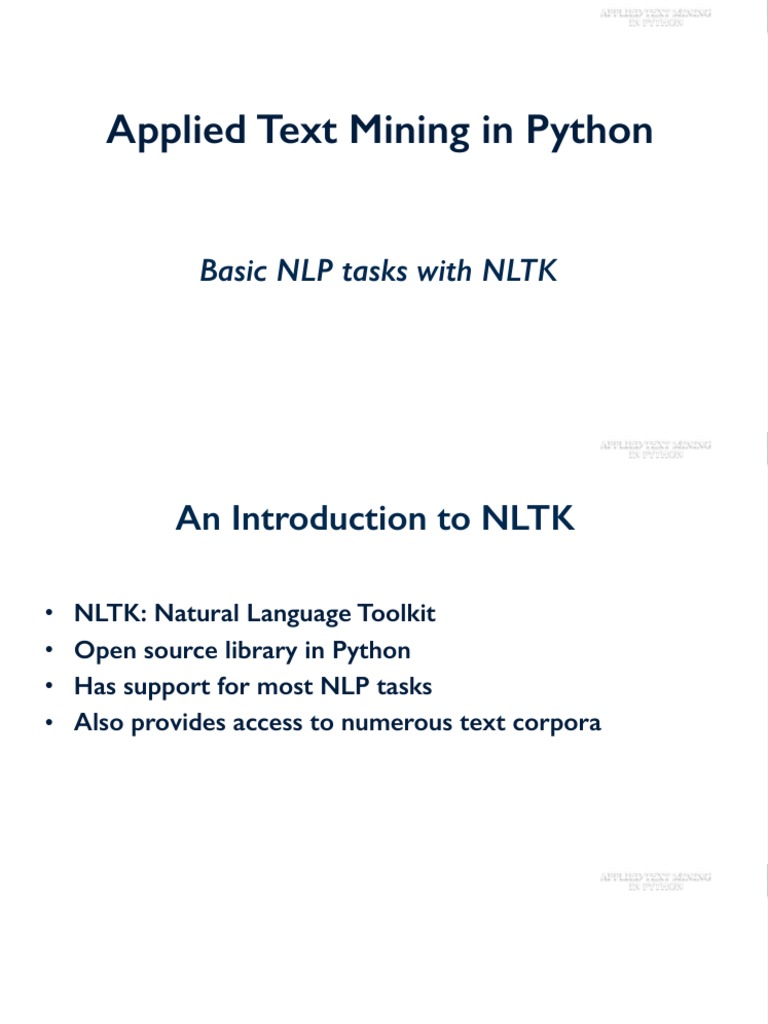 2.2 - Basic NLP Tasks With NLTK | PDF | Monty Python | Linguistics