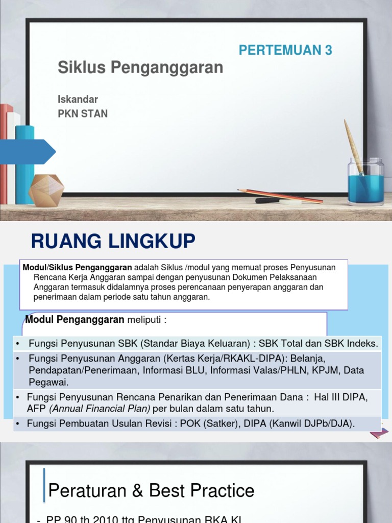 Siklus Penganggaran - v1 | PDF | Pengelolaan Keuangan & Uang ...
