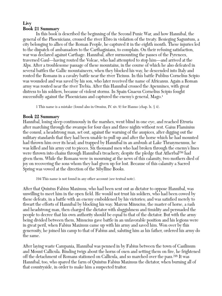 Hannibal's Invasion of Italy and the Roman Response in the Second Punic ...