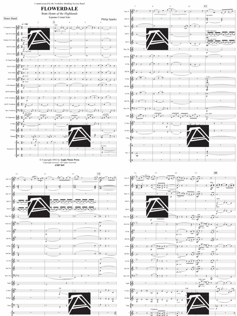 Flowerdale Eb Cornet Solo PDF | PDF