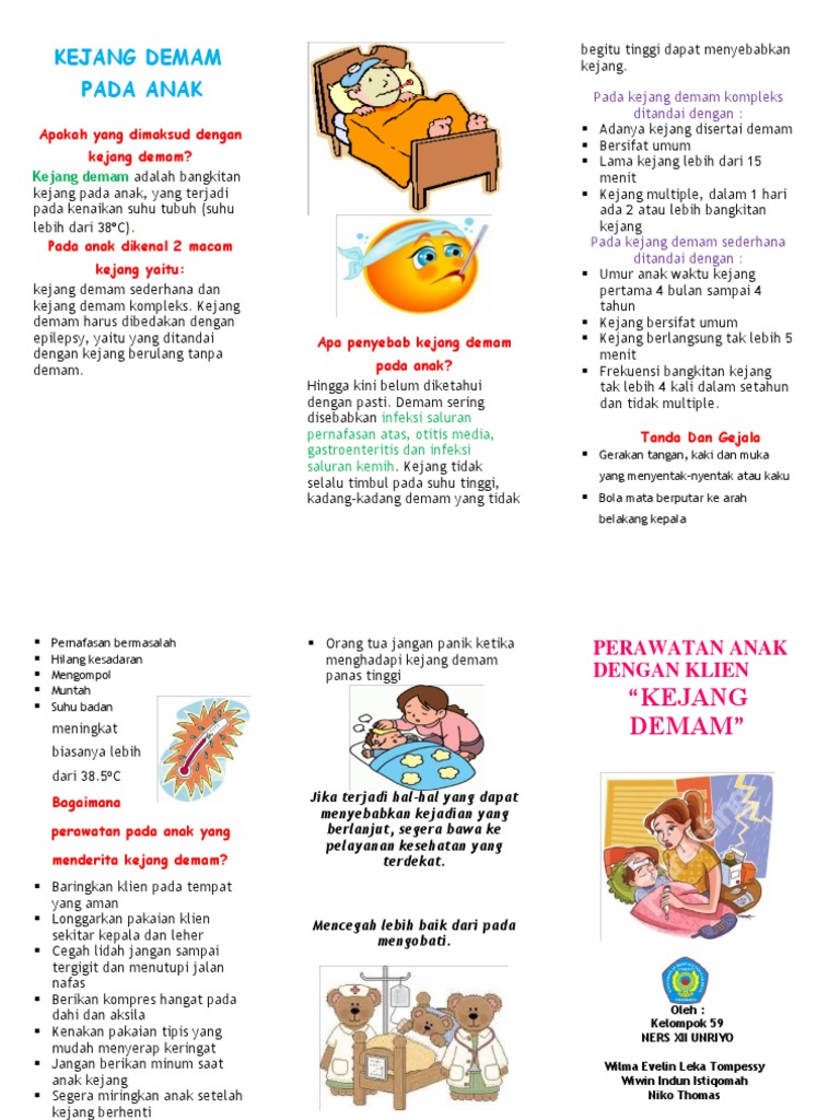 Leaflet Kejang Demam Pada Anak | PDF