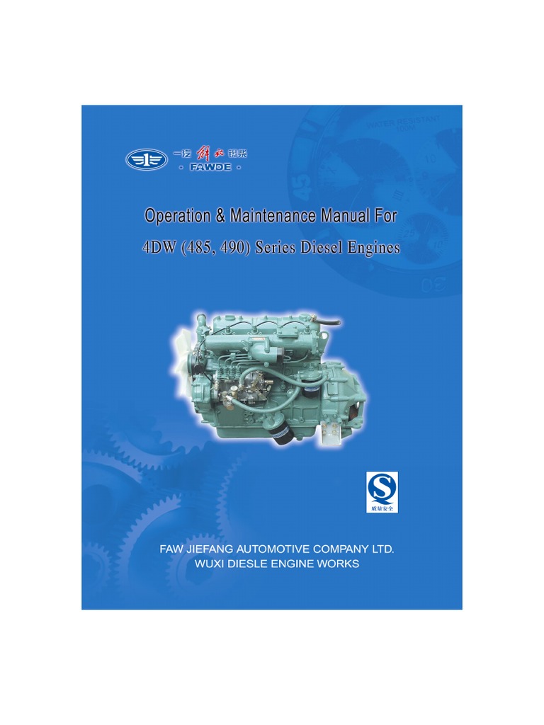 FAW 4DW81-Manual-of-Maintenance-and-Operation1 PDF | PDF | Internal ...