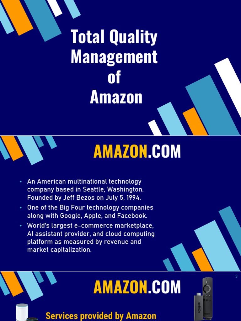 Amazon's Total Quality Management Practices | PDF | Online Shopping ...