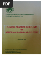 PCOG CPG - Normal Labor and Delivery | PDF | Childbirth | Pregnancy