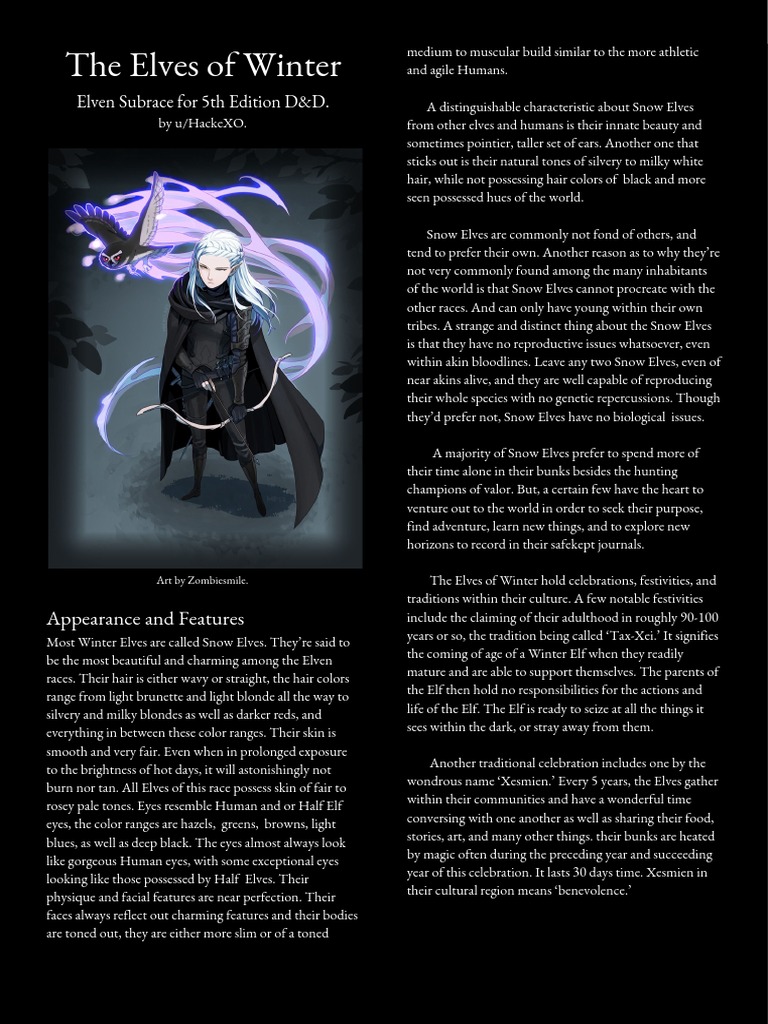 Understanding the Snow Elves: A Comprehensive Guide to the Elven ...