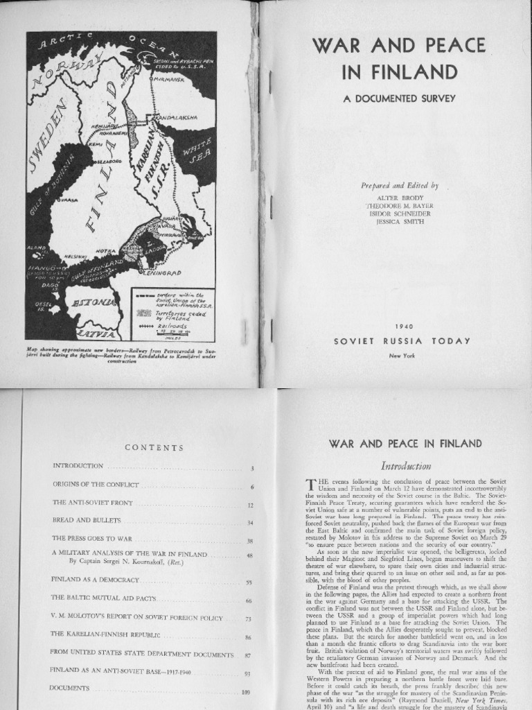 War and Peace in Finland (1940) | PDF