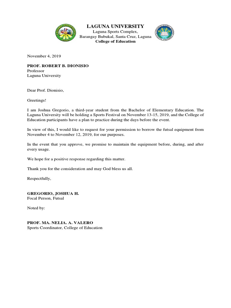 Request Letter Template | PDF