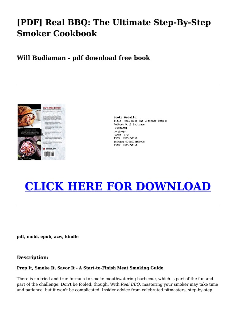 Real BBQ: Step-by-Step Smoker Guide | PDF | Barbecue | Foods