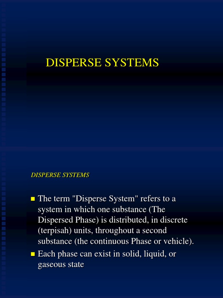 Sistem Dispersi | PDF | Emulsion | Surfactant