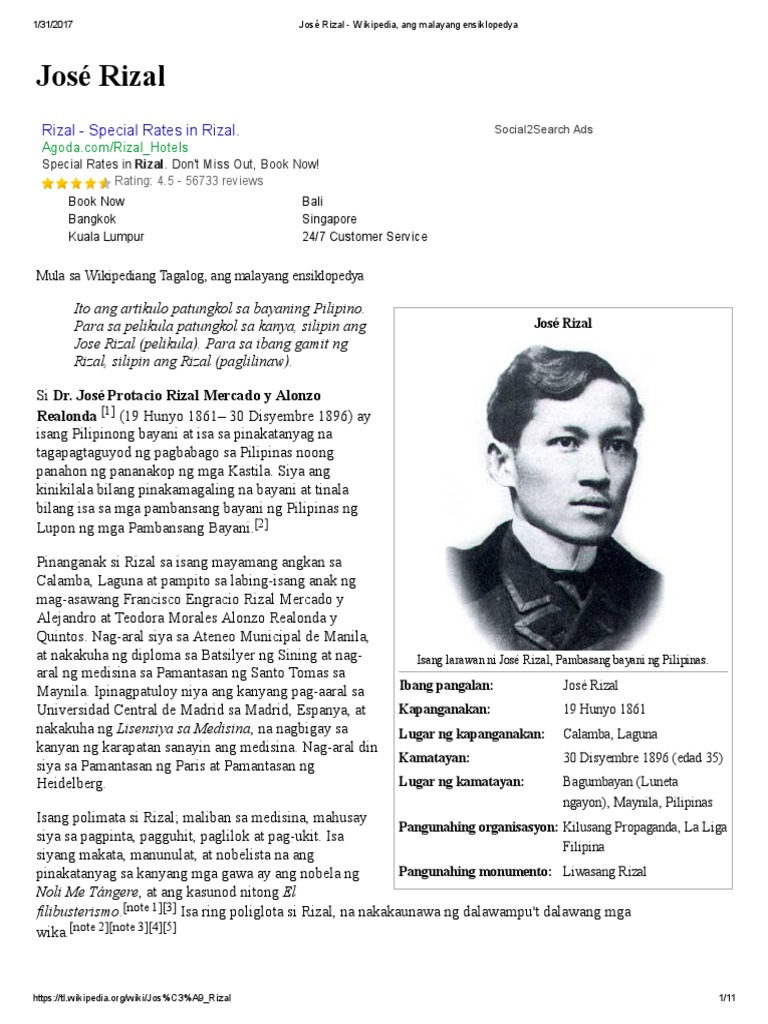 Jose Rizal | PDF