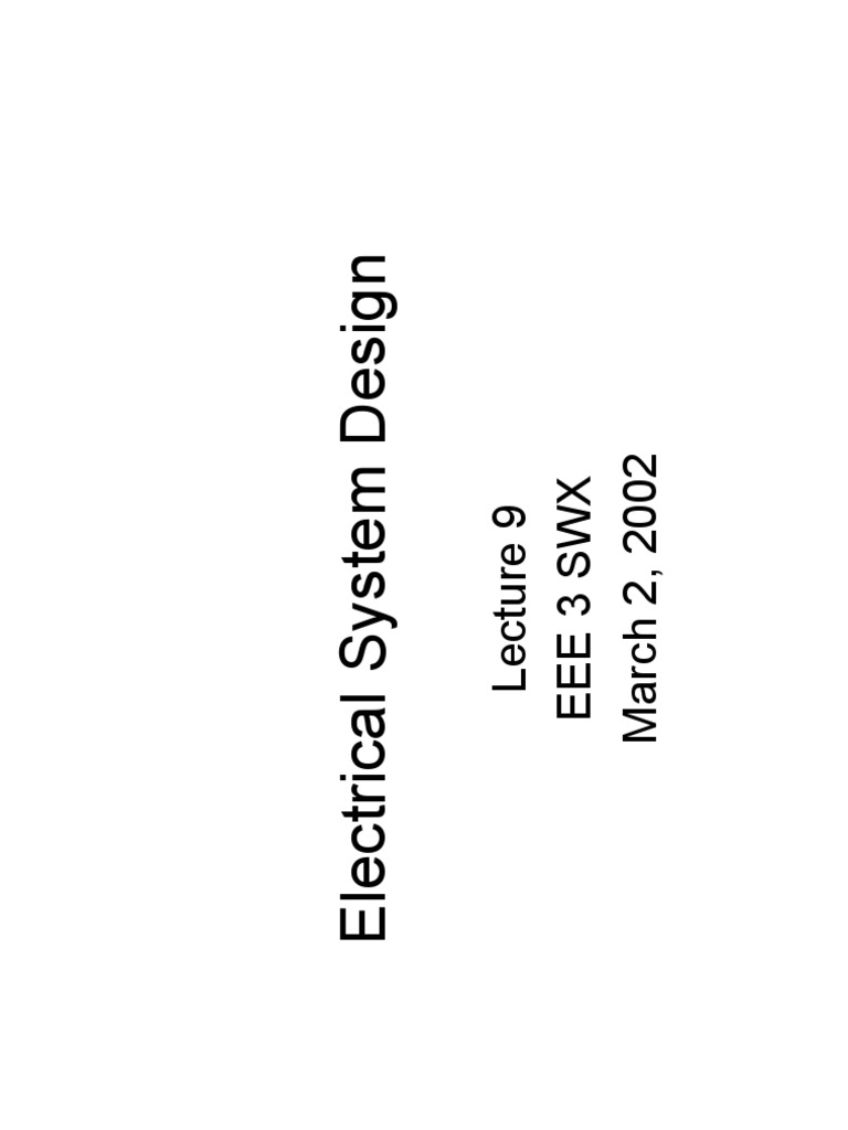 Electrical Design for Engineers | PDF | Electrical Wiring | Electric ...