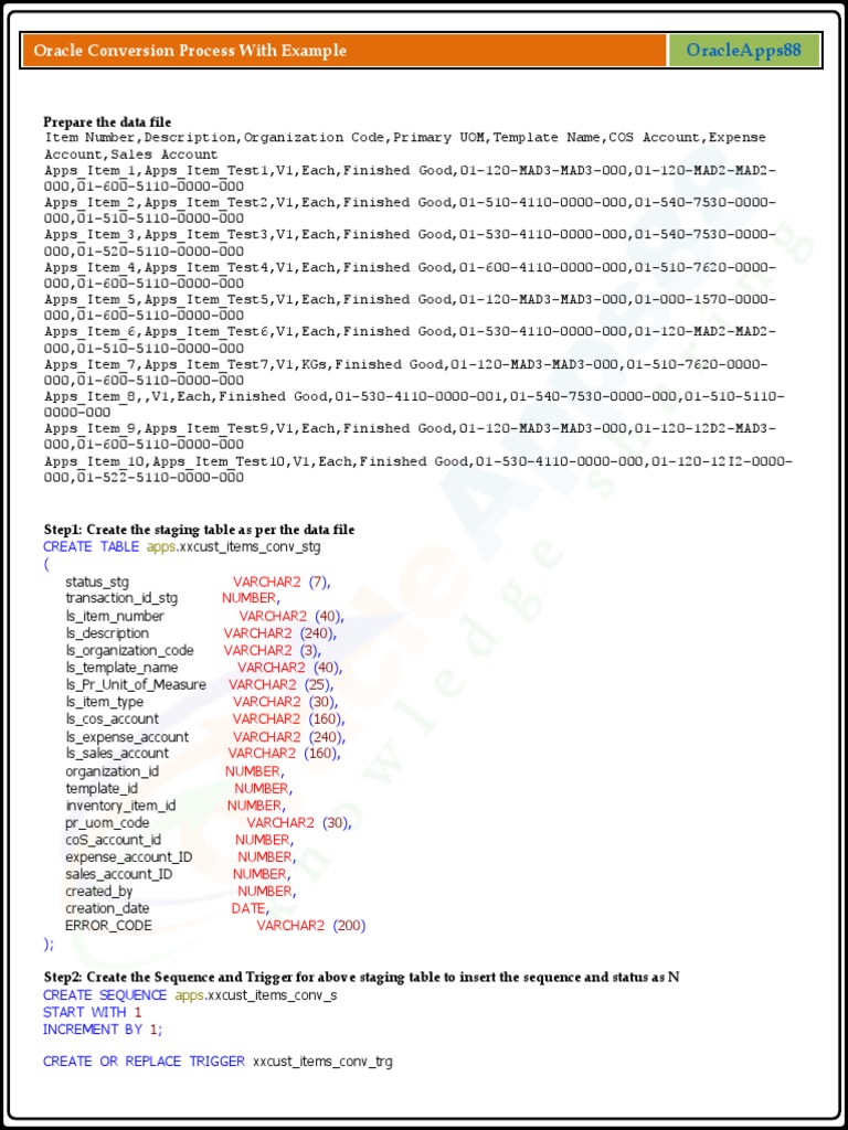 Oracle Conversion Process With Example | PDF | Graphical User Interfaces | Subroutine