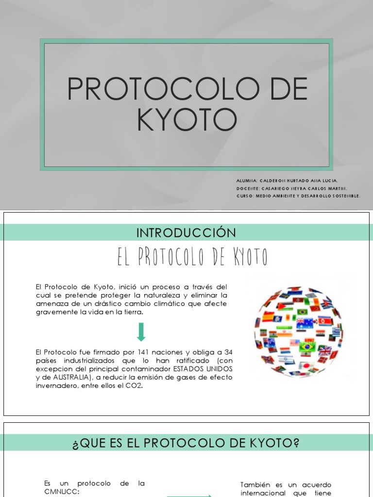 Protocolo de Kyoto | PDF | Protocolo de Kyoto | Gases de efecto invernadero