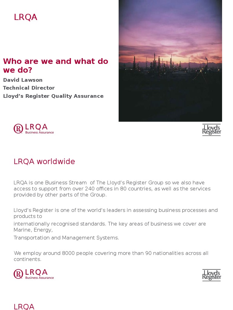 Lrqa | Download Free PDF | Verification And Validation | Risk Management