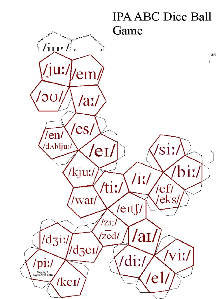 The Ultimate Phonetic Alphabet Dice Ball Game | PDF
