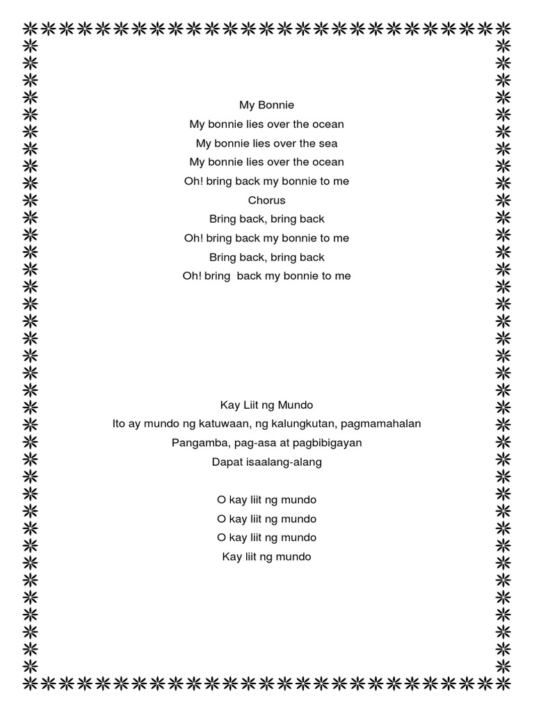 My Bonnie | PDF | Nature