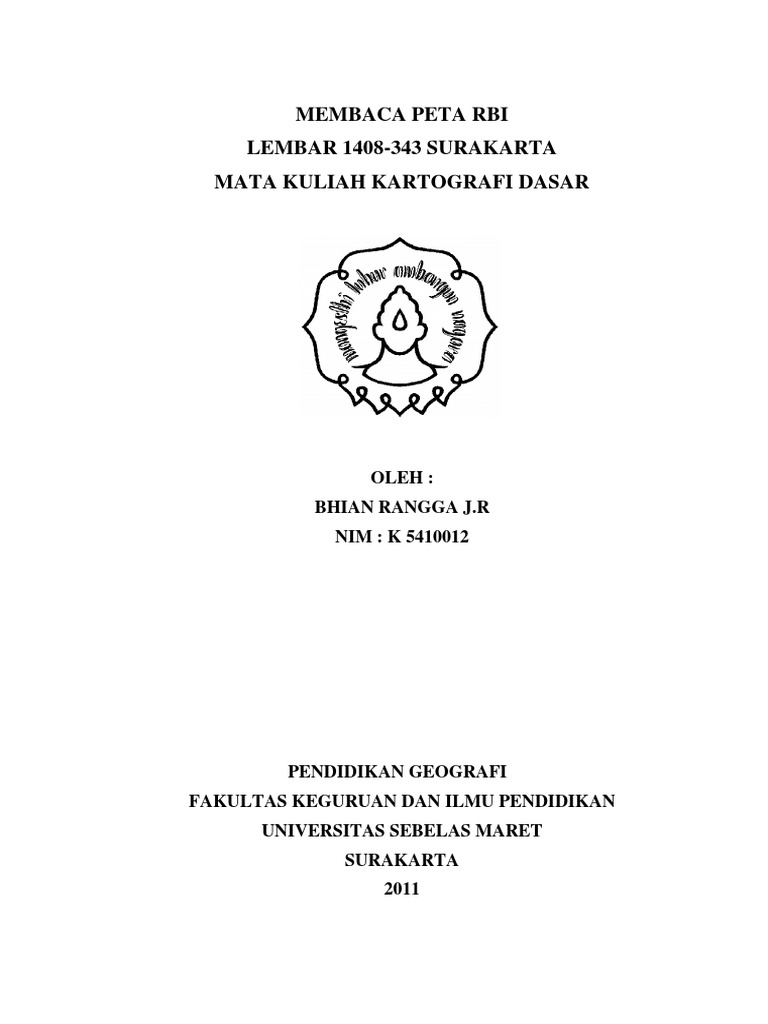 Membaca Peta RBI Surakarta 1408-343 | PDF | Ilmu Sosial | Perjalanan