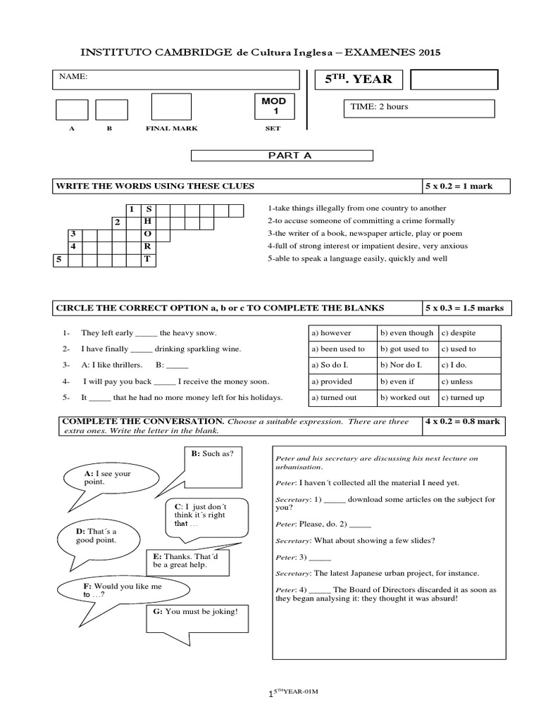Cambridge Exam Model 2015 | PDF | Exploration | Pacific Ocean