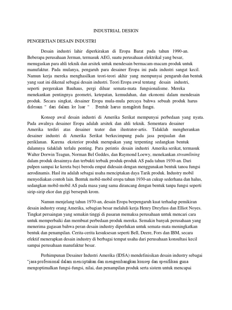 Industrial Design | PDF