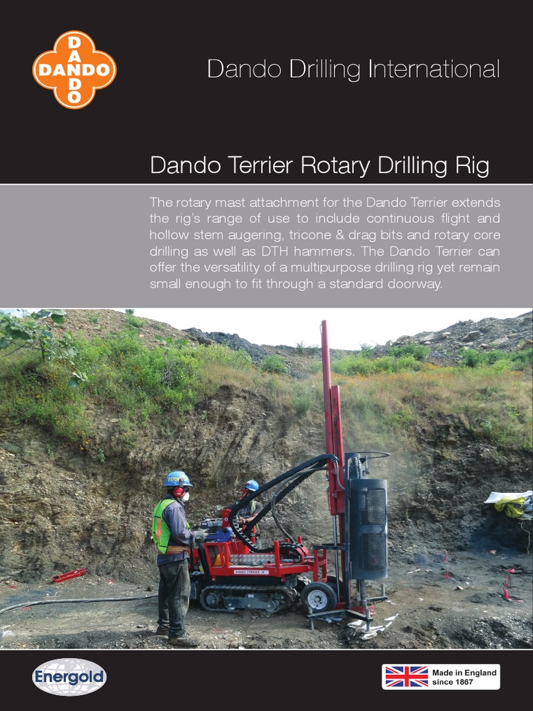 Terrier Rotary Specification | PDF | Drilling Rig | Drill