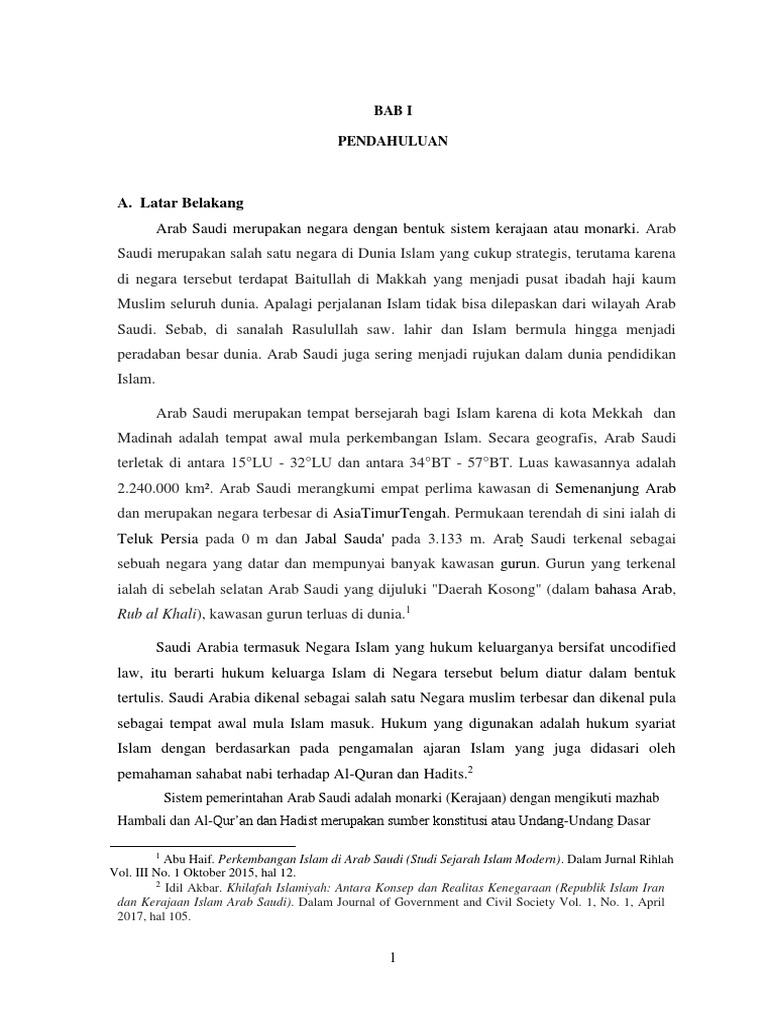 Hukum Keluarga Arab Saudi | PDF