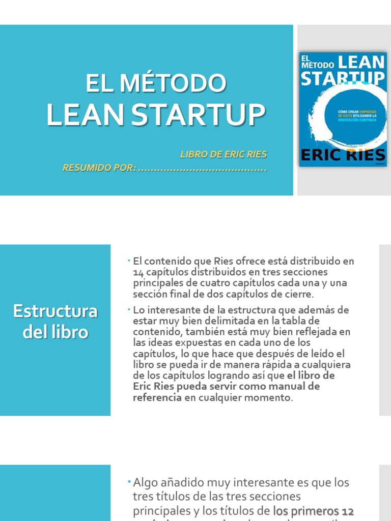 El Método Lean Startup | PDF | Lean Startup | Empresa de inicio