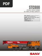 STC800 Sany | PDF | Crane (Machine) | Manufactured Goods