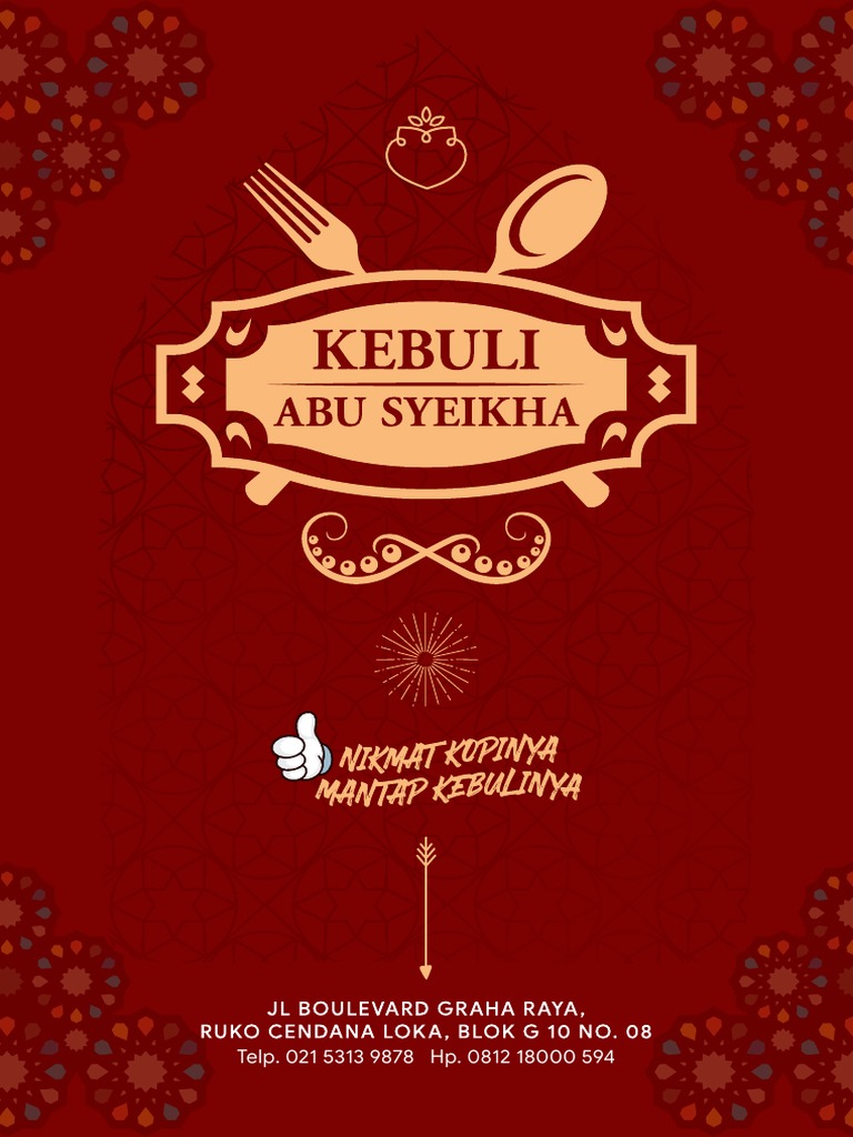 Menu Kebuli | PDF