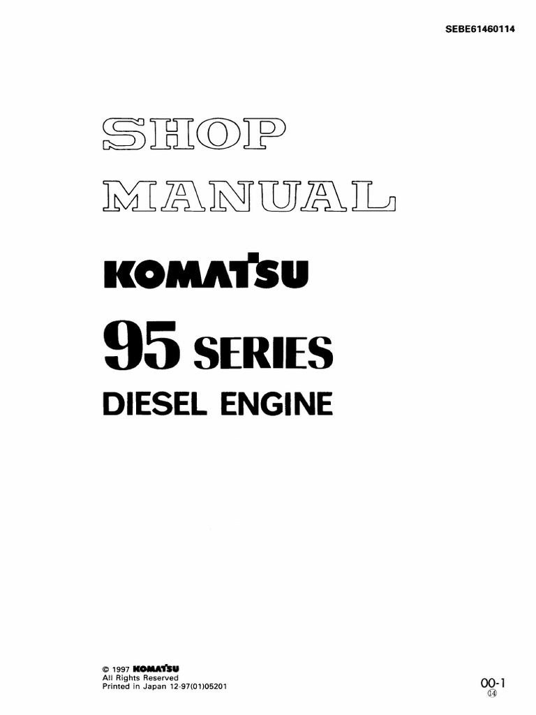 95L Series Engine Shop Manual PDF | PDF