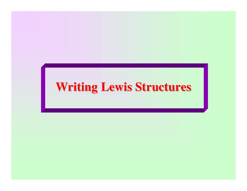 How To Write Lewis Structure | PDF | Chemical Bond | Ion