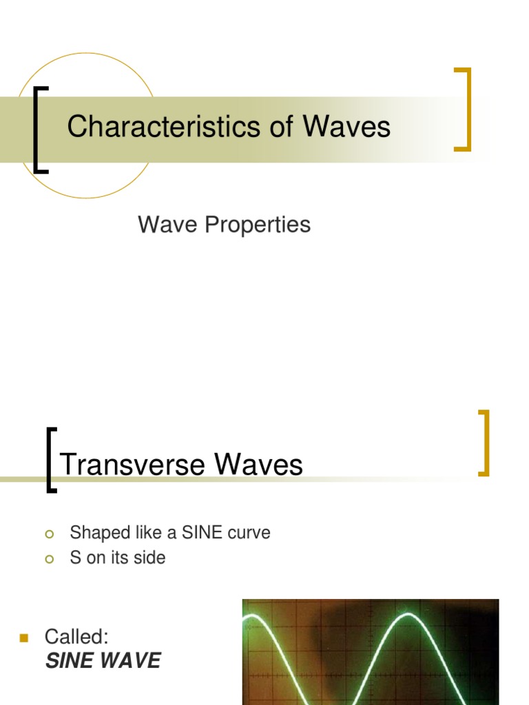Characteristics of Waves | PDF