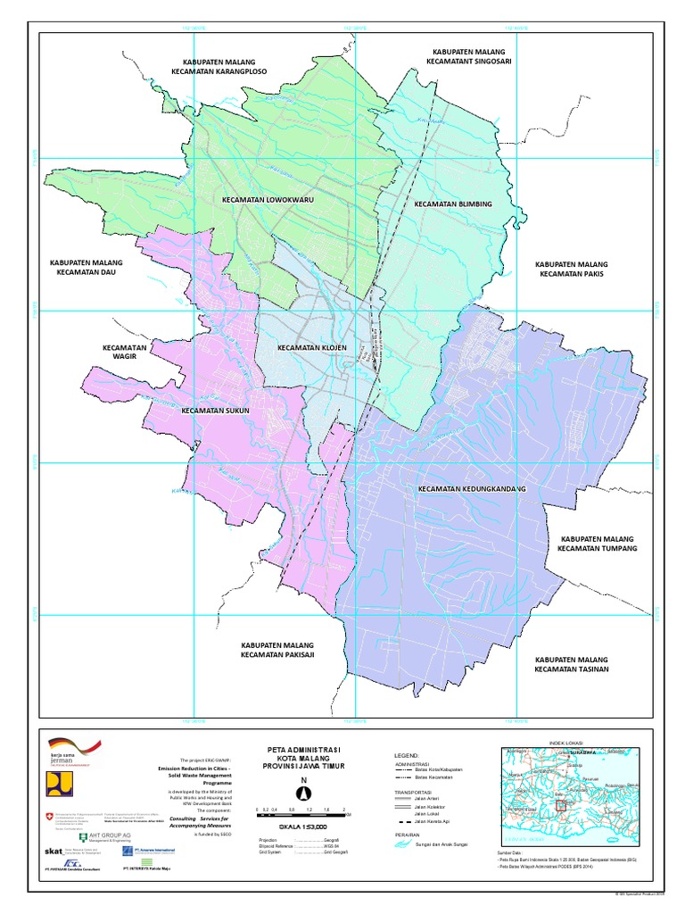 Peta Administrasi Kota Malang PDF | PDF